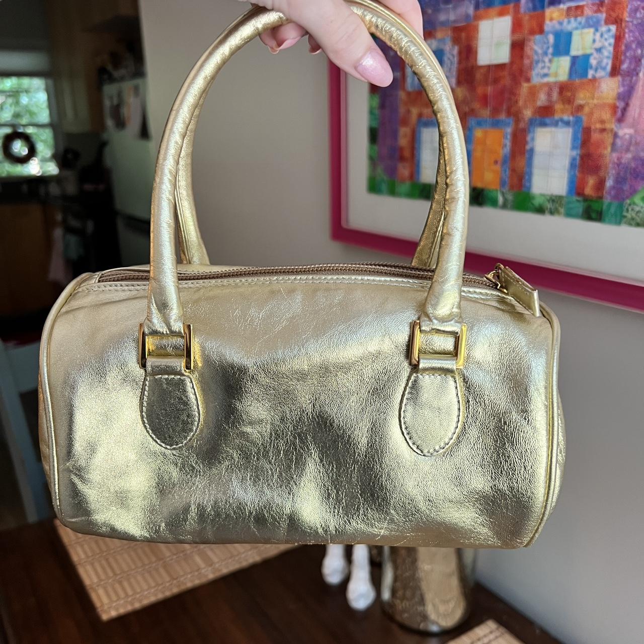 Gold mini bag!! The perfect accessory for a night... - Depop