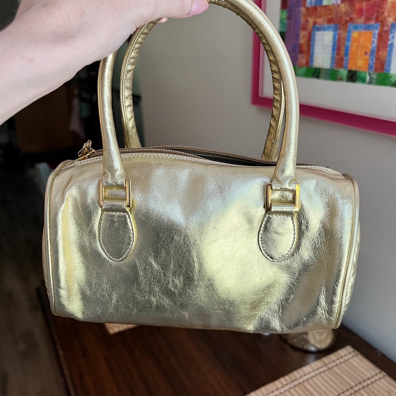 Gold mini bag!! The perfect accessory for a night... - Depop
