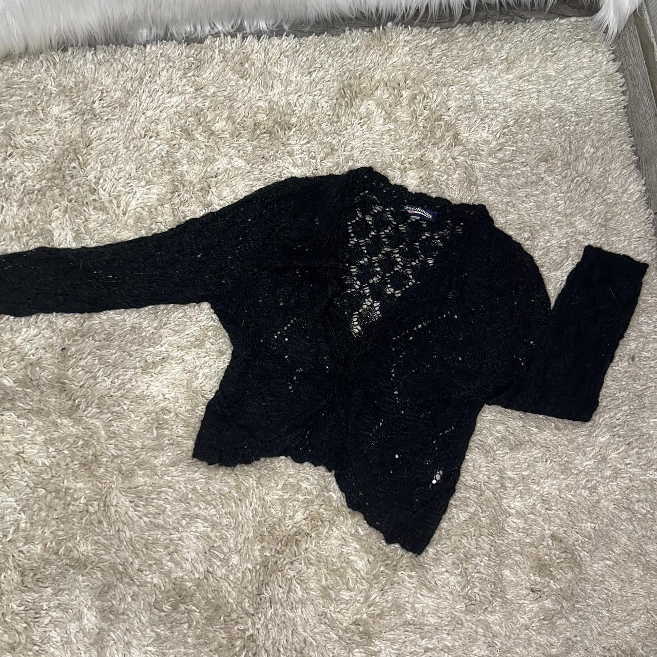 Y2K Knit Cropped Cardigan Super light and airy 🍃.... - Depop