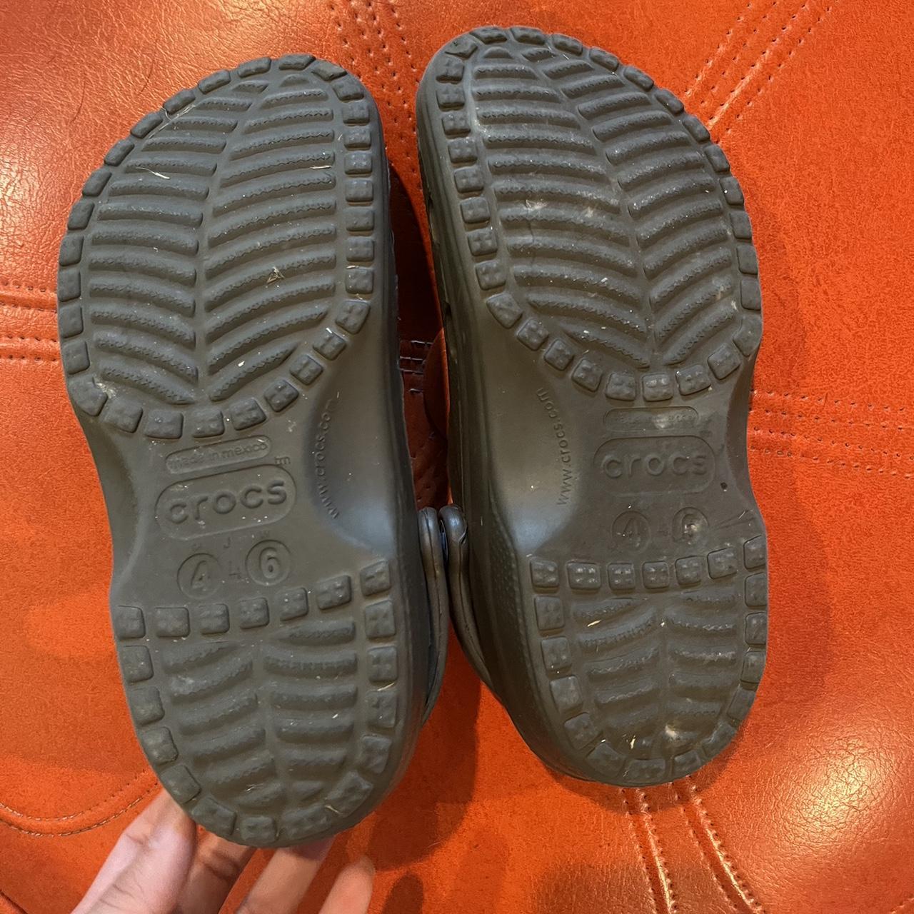 Dark gray crocs These are a dark gray croc shoe.... - Depop