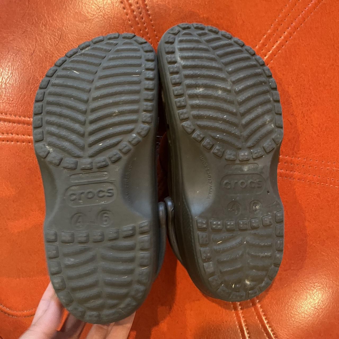 Dark gray crocs These are a dark gray croc shoe.... - Depop