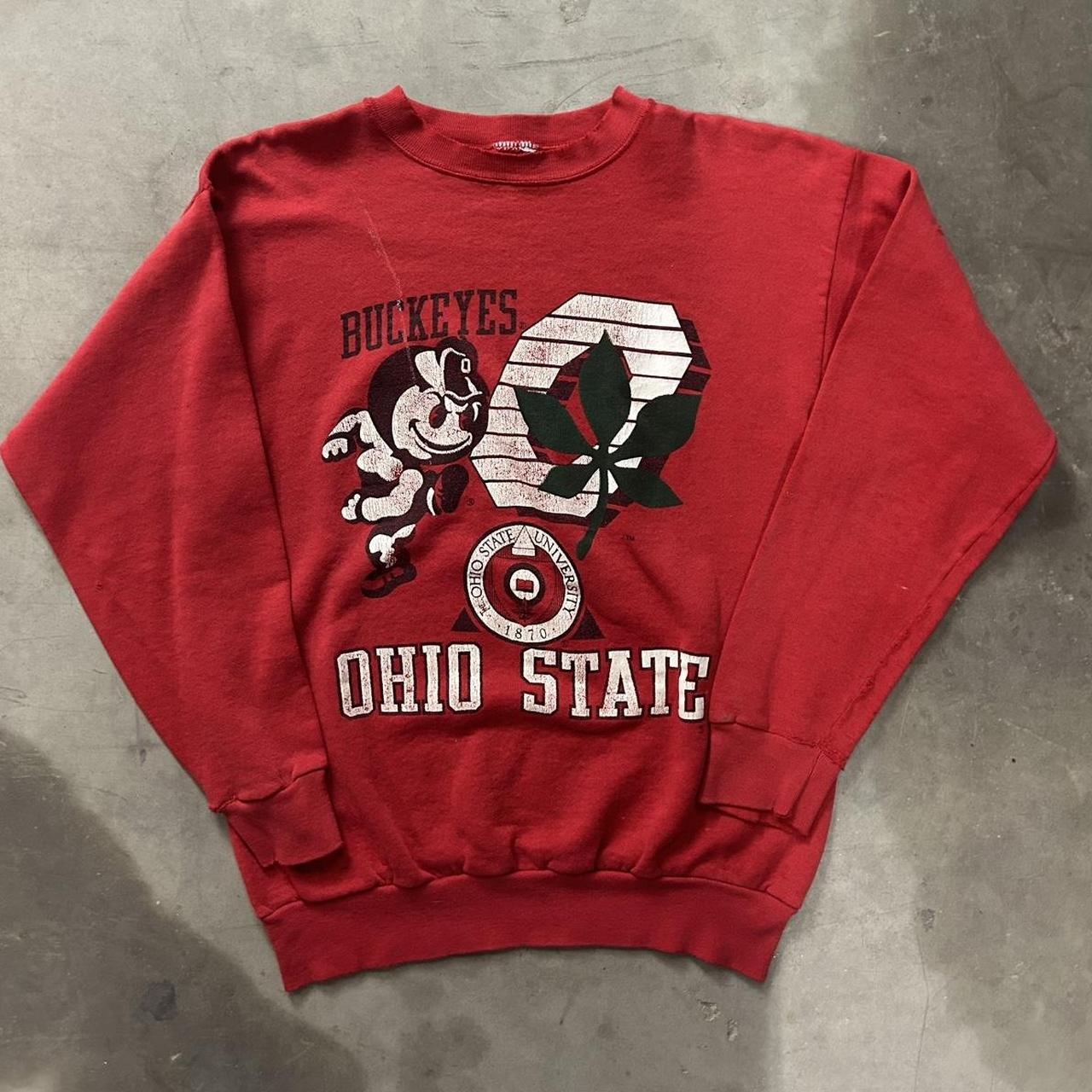 vintage 80s Ohio State Buckeyes crewneck sweatshirt... | Depop