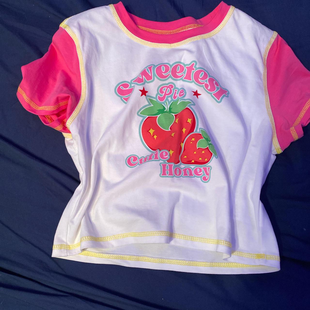 cutecore strawberrie mini t-shirt #cutecore #cute... - Depop