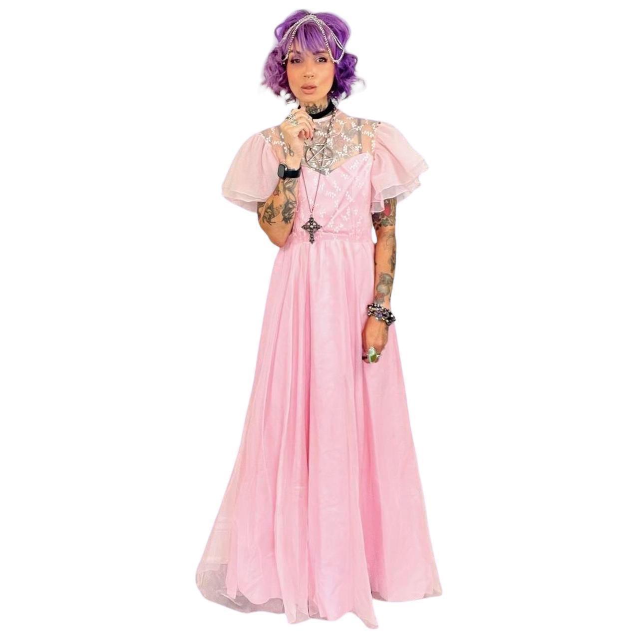 Vintage prom dress This handmade vintage flutter... | Depop