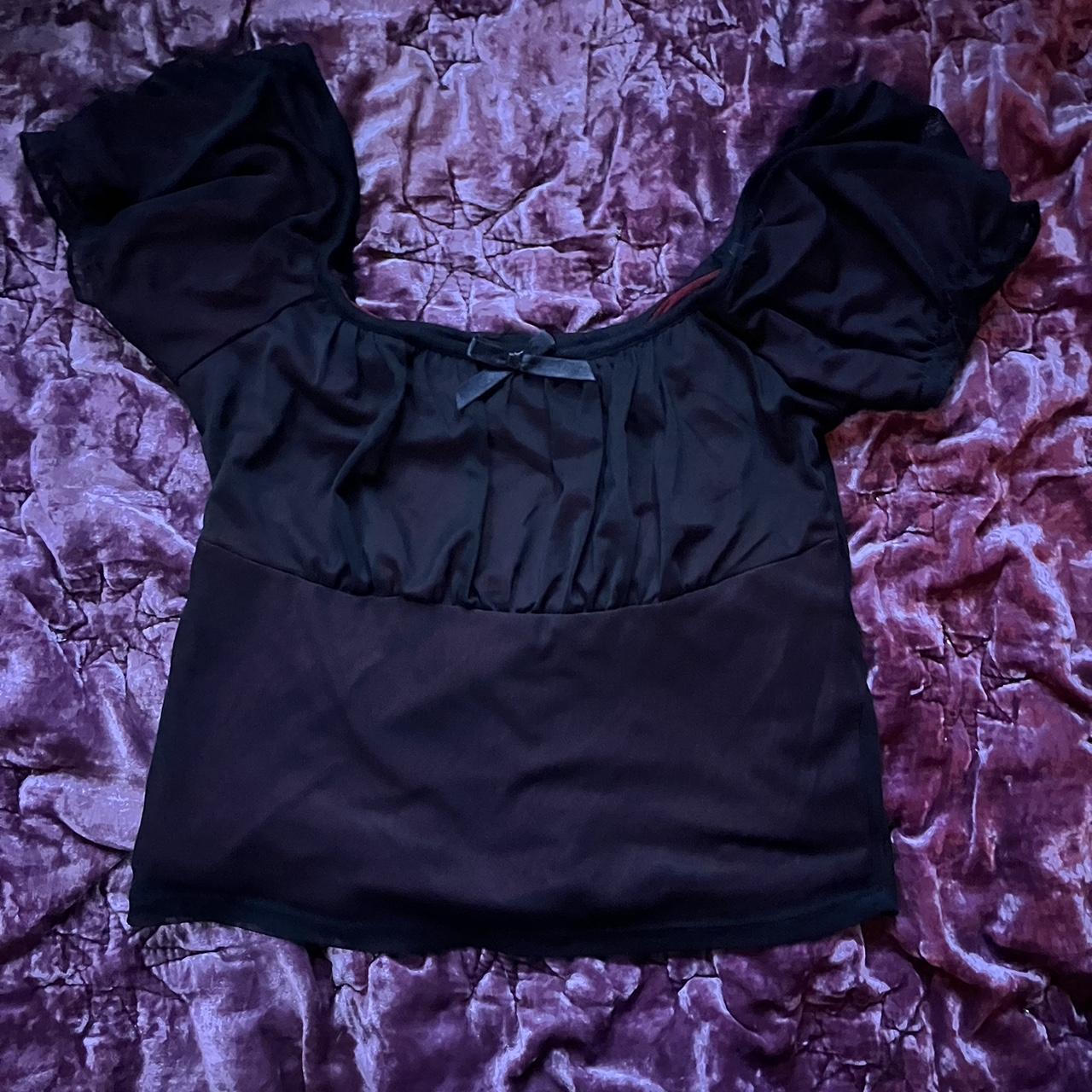 Black and red milk made top from Hot Topic! Mesh... | Depop