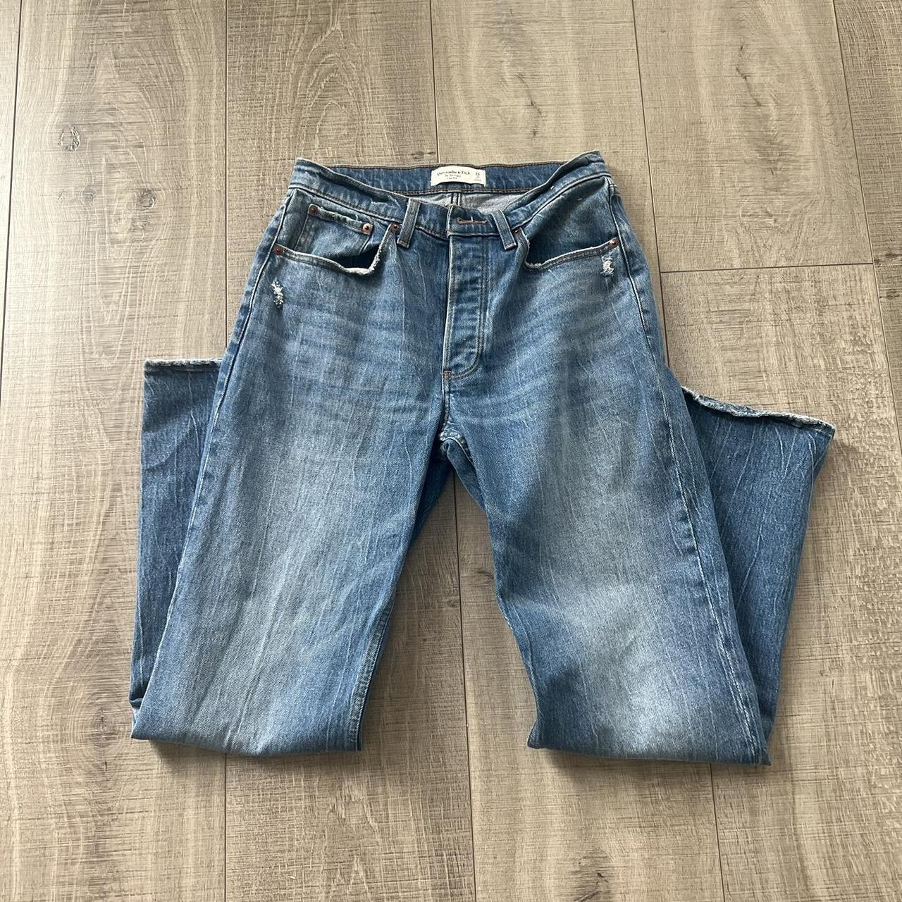 Abercrombie & Fitch Women's Blue Jeans | Depop