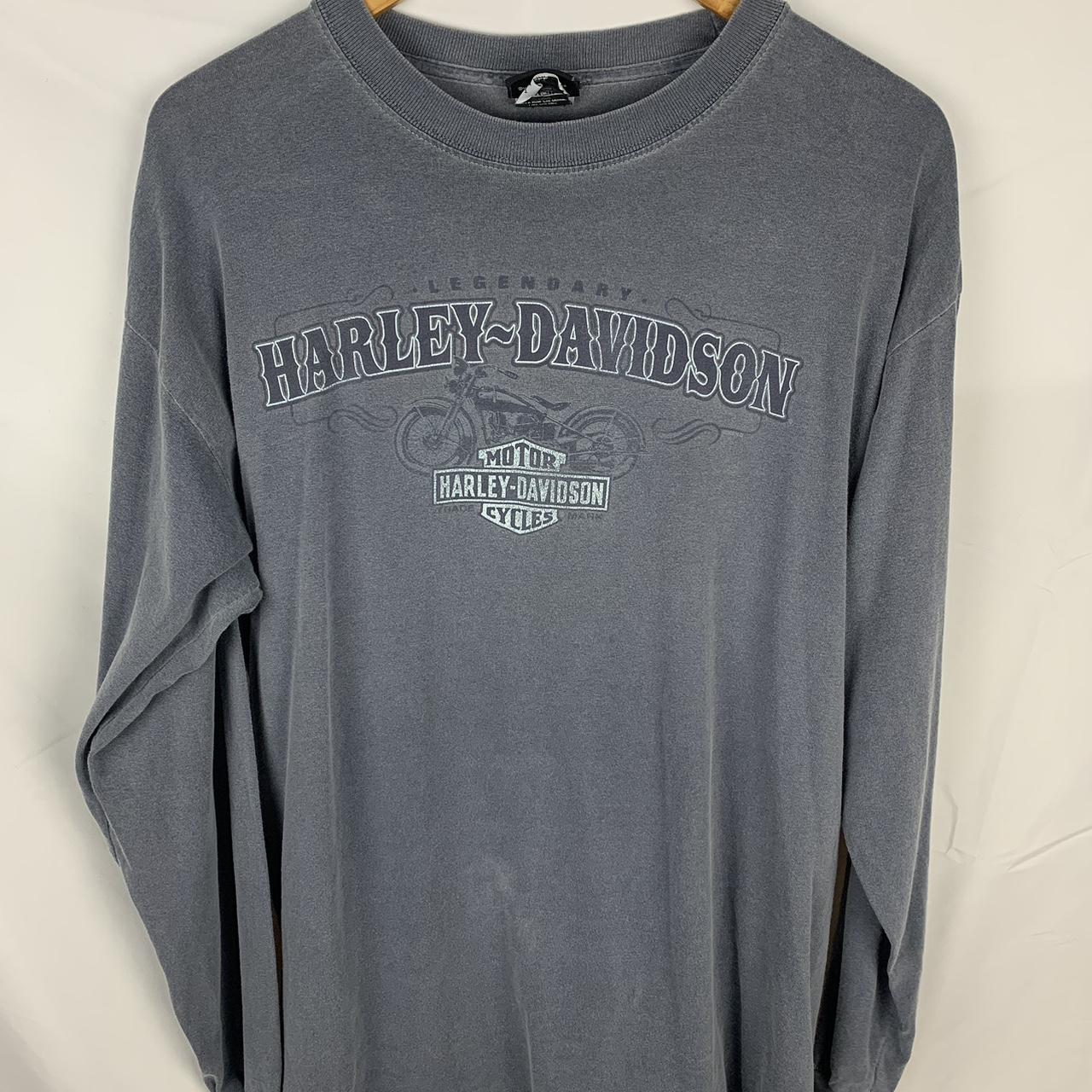 Vintage Harley Davidson Long Sleeve Hot rod shirt... - Depop