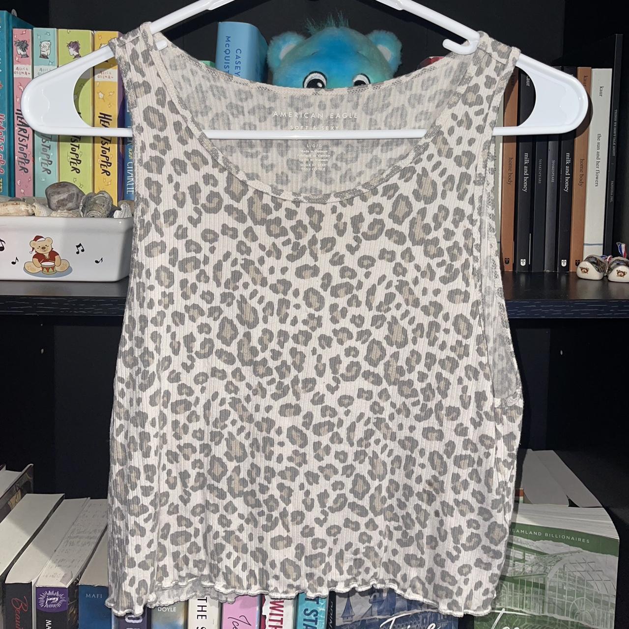 american eagle patterned crop tank soft & sexy r|b - Depop