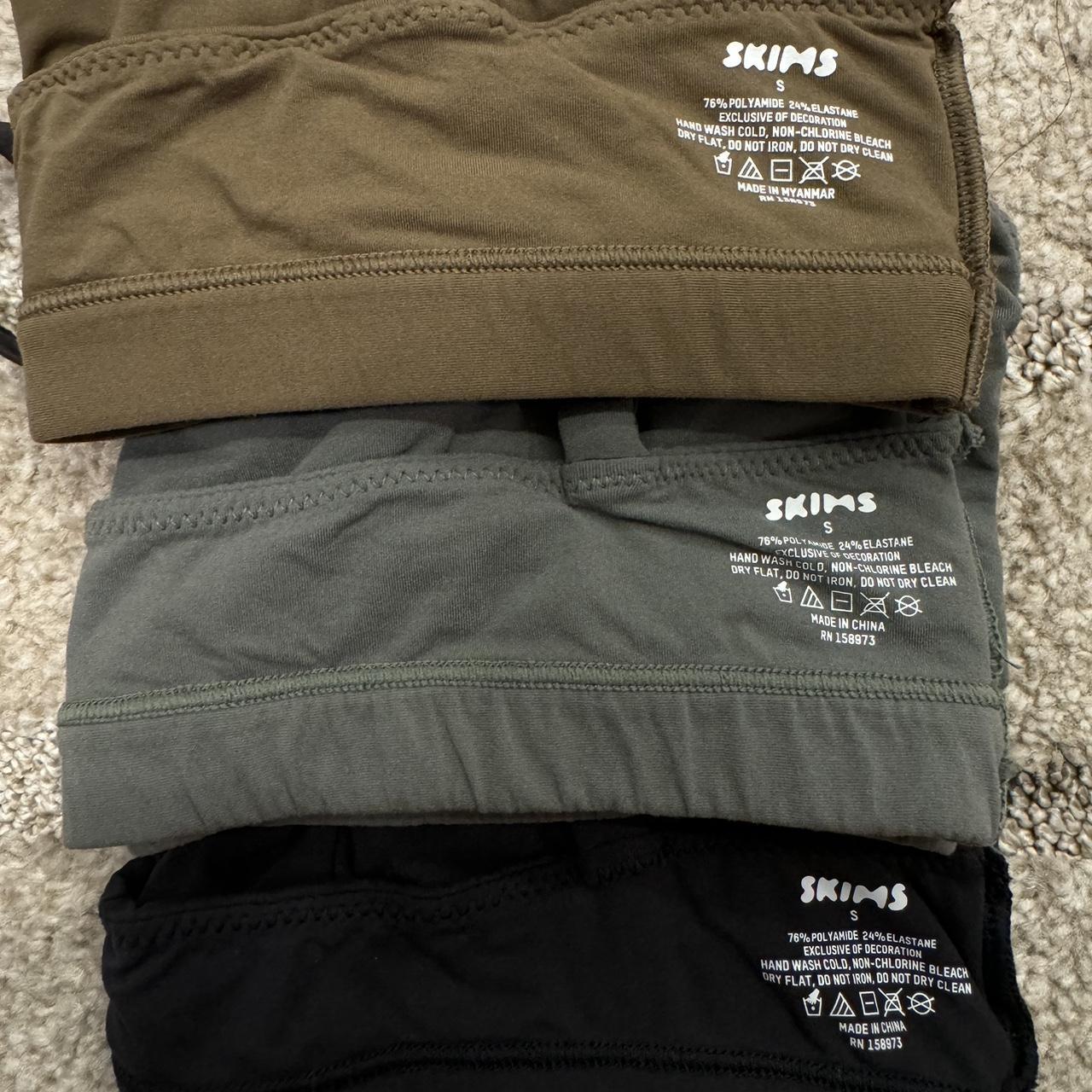 Skims small bra buttery green olive brown black bra... - Depop