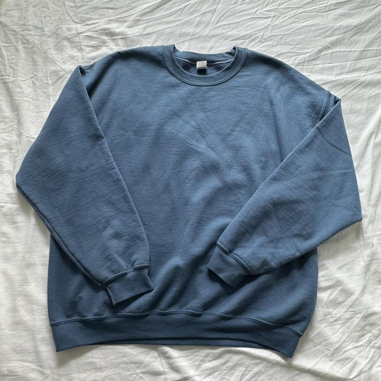 Muted blue crewneck sweatshirt from Gildan! 🩵💙 Size... - Depop