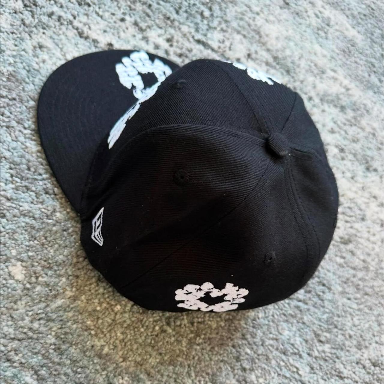 back and white denim tears hat size 7 3/8 | Depop