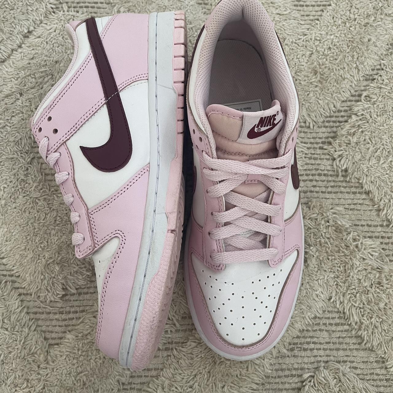 Nike Dunks Pink Foam, worn 3 or 4 times. No signs of... - Depop
