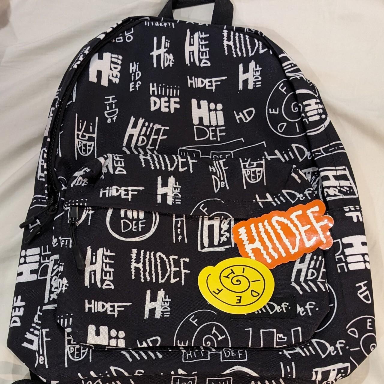 black and white HiiDef backpack brand new, never... - Depop