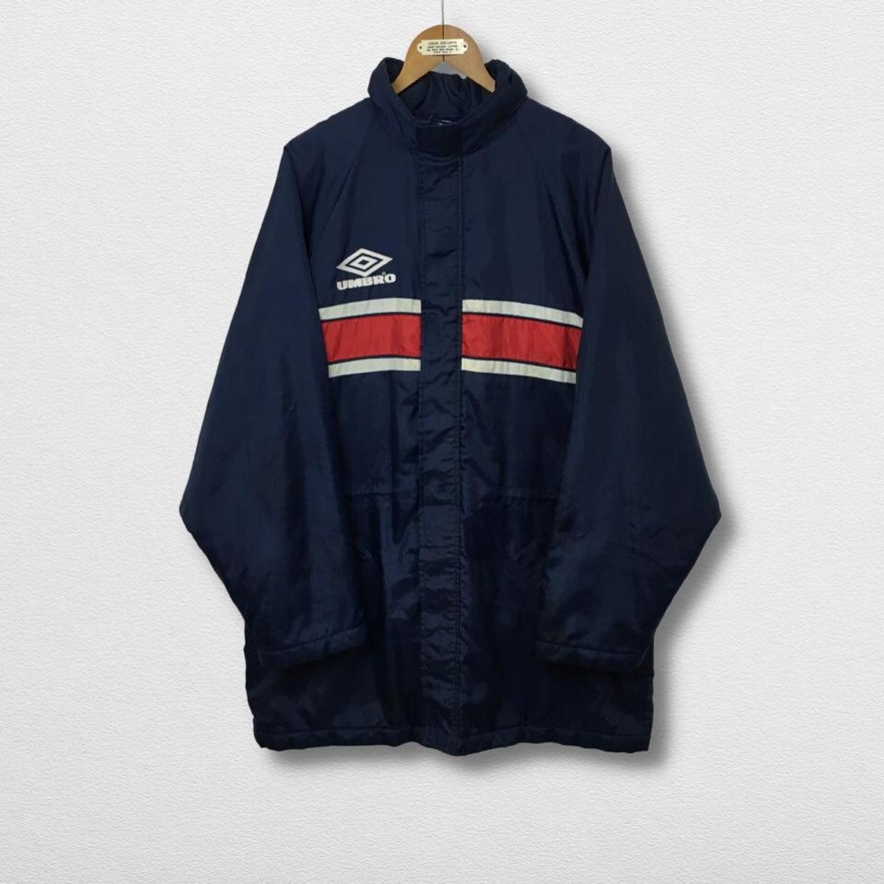 Vintage Umbro Jacket - Navy 90's • Fits like -... - Depop