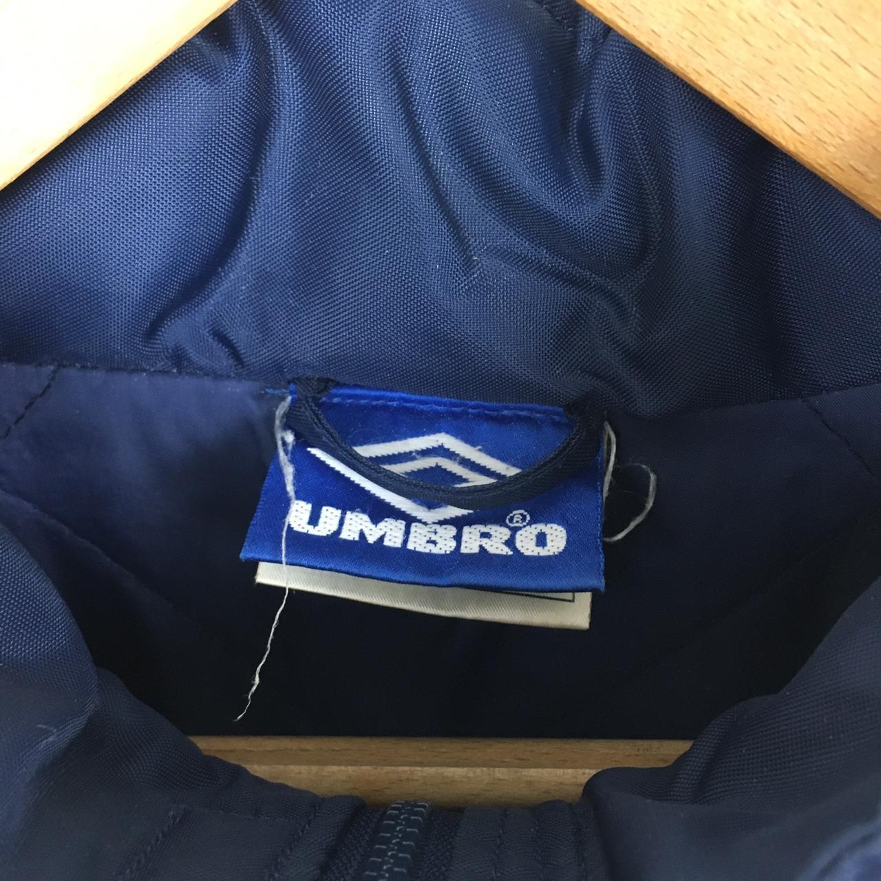 Vintage Umbro Jacket - Navy 90's • Fits like -... - Depop