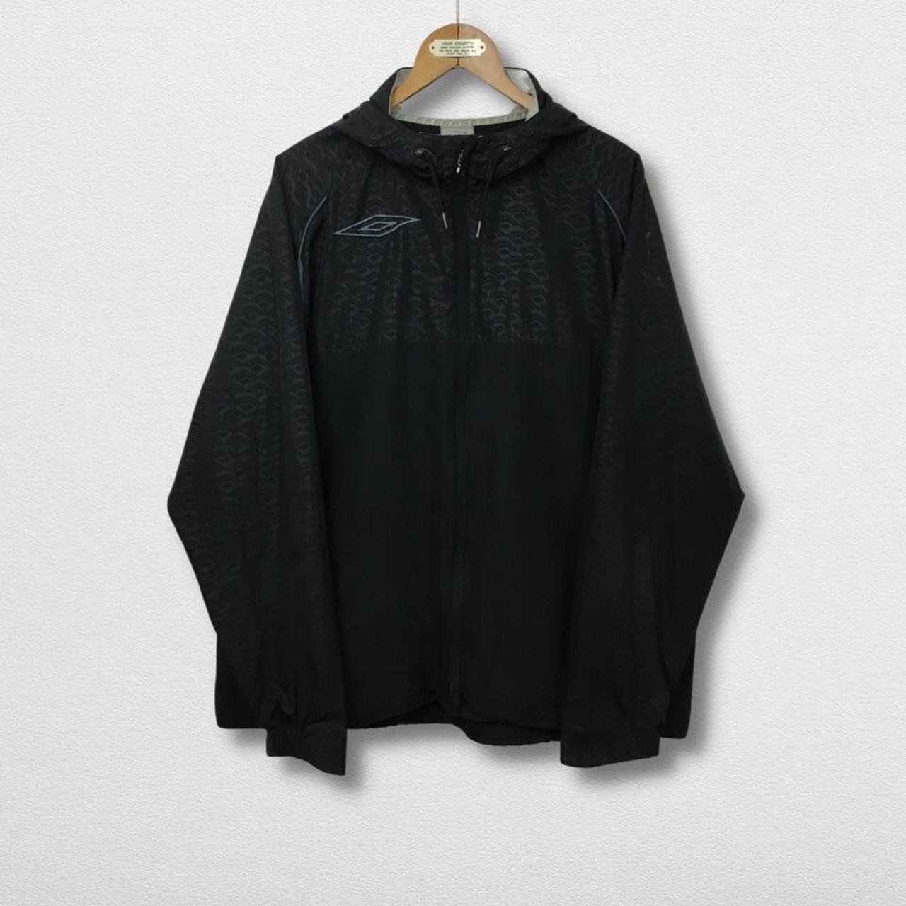 Vintage Umbro Jacket - Black Y2K • Fits like -... - Depop