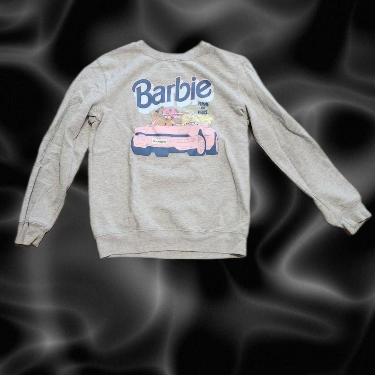 Super cute Barbie crewneck sweater, like new... - Depop