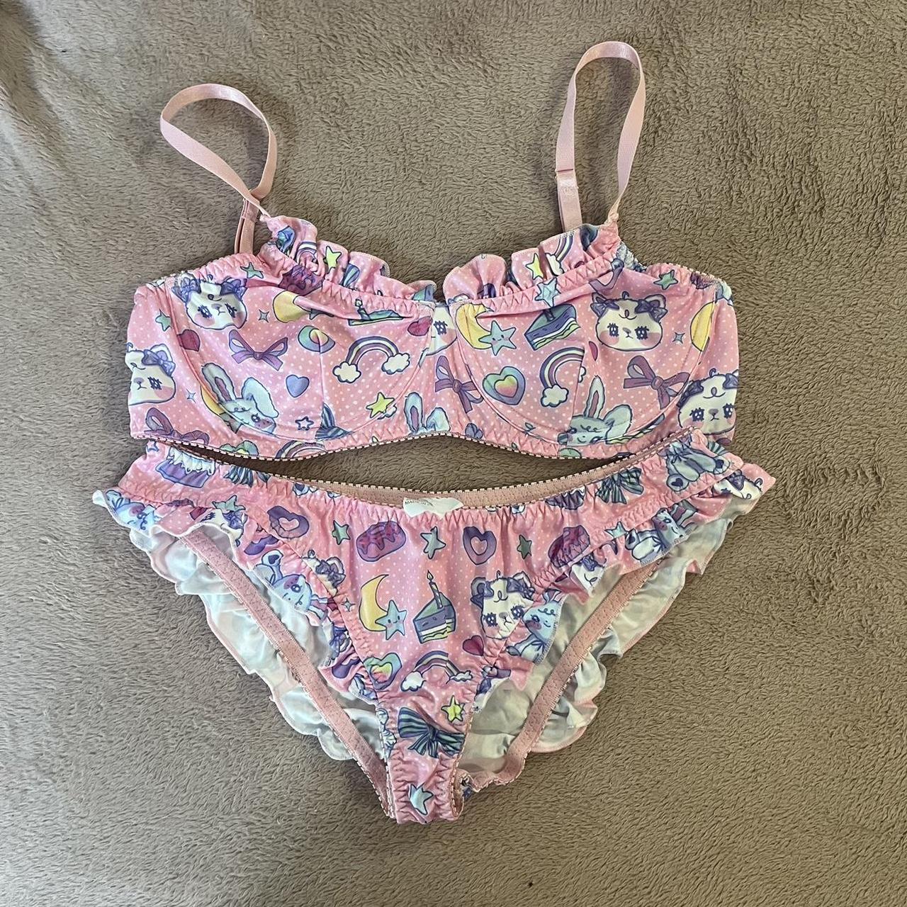馃Ц馃Ц馃Ц馃Ц馃Ц馃Ц Romwe Bra And Panties Set Never Worn Depop