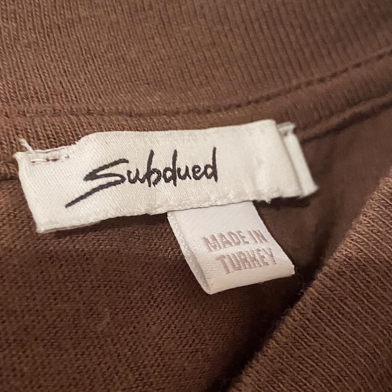 subdued graphic tee brown super soft - Depop