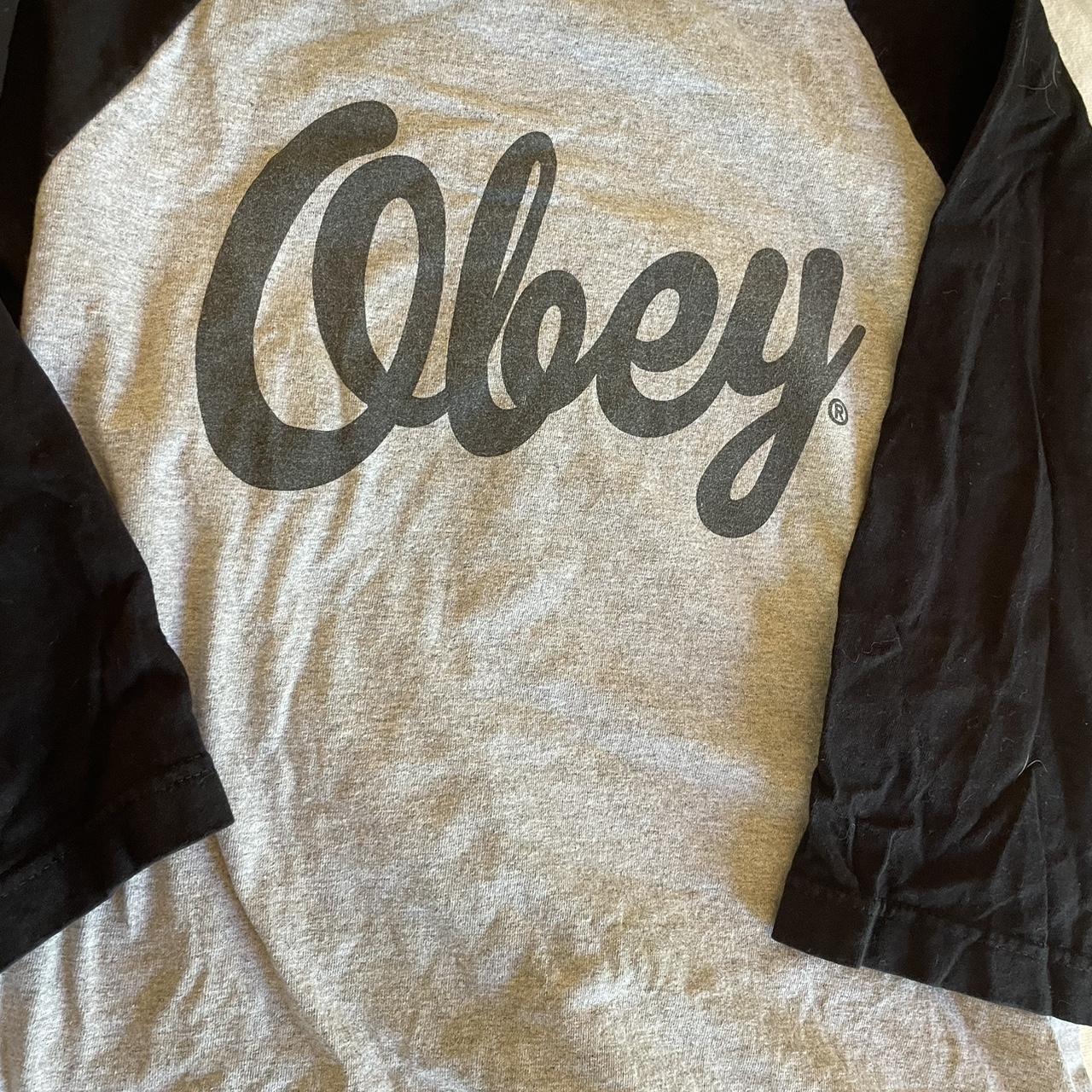 Obey baseball-style Tshirt - Depop