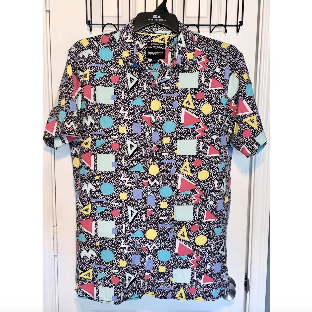 80's Retro Button Up - Depop