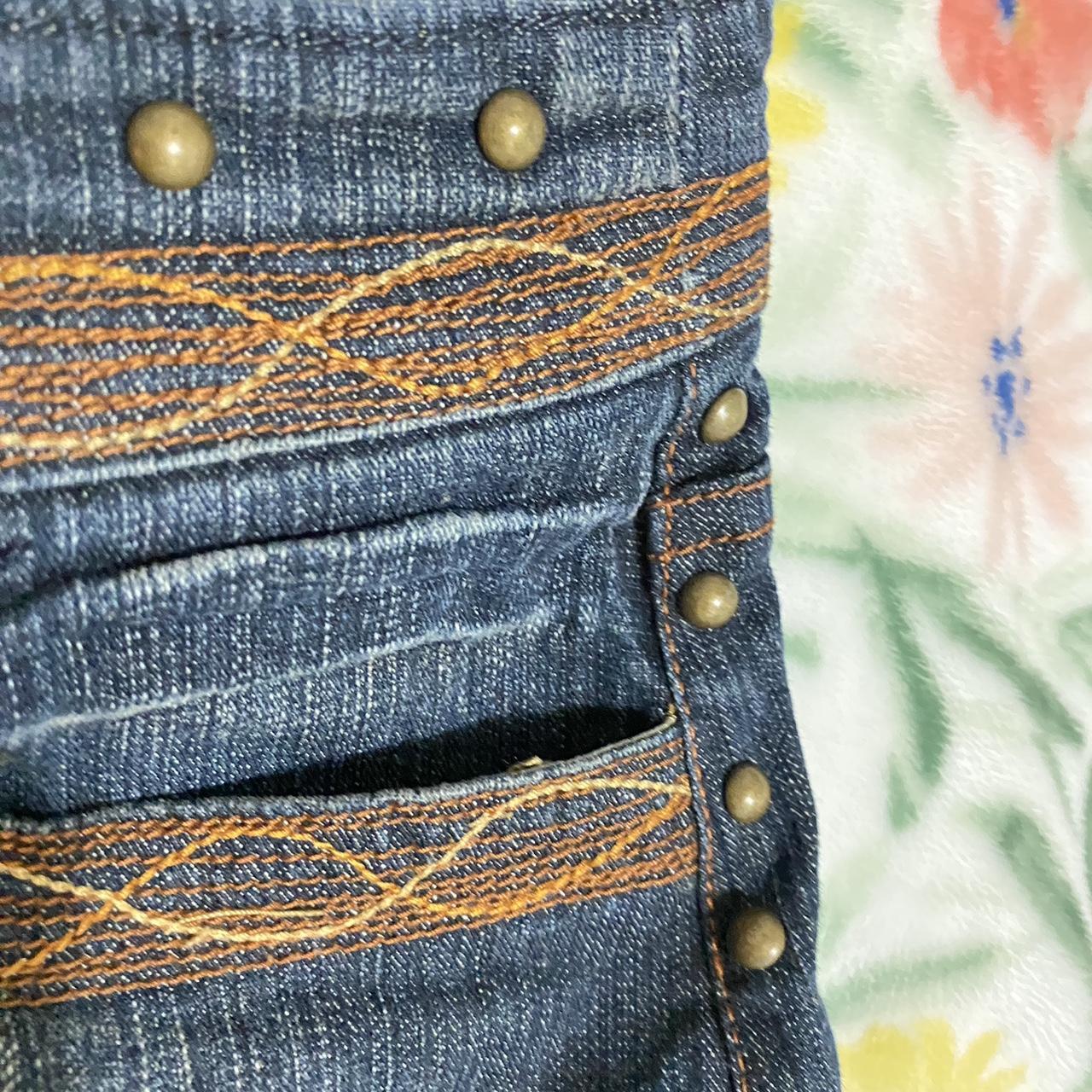 vintage mini skirt low rise size 1/2 xsmall. 14"... - Depop