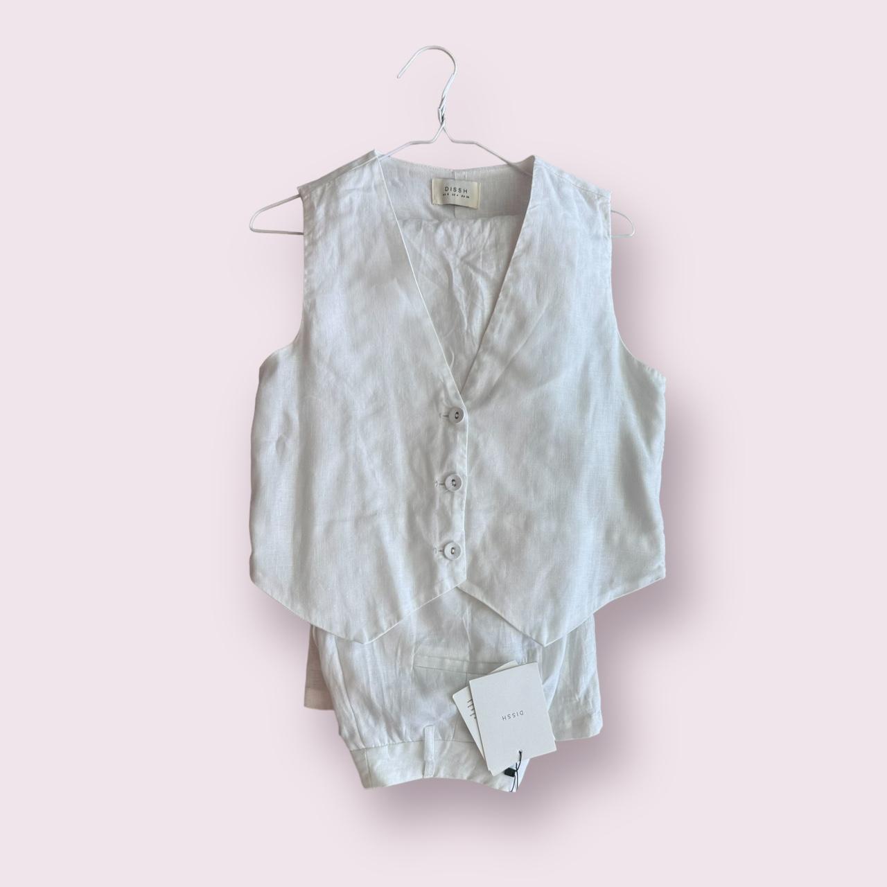 dissh banks white linen set with tags ⭐️Originally... - Depop