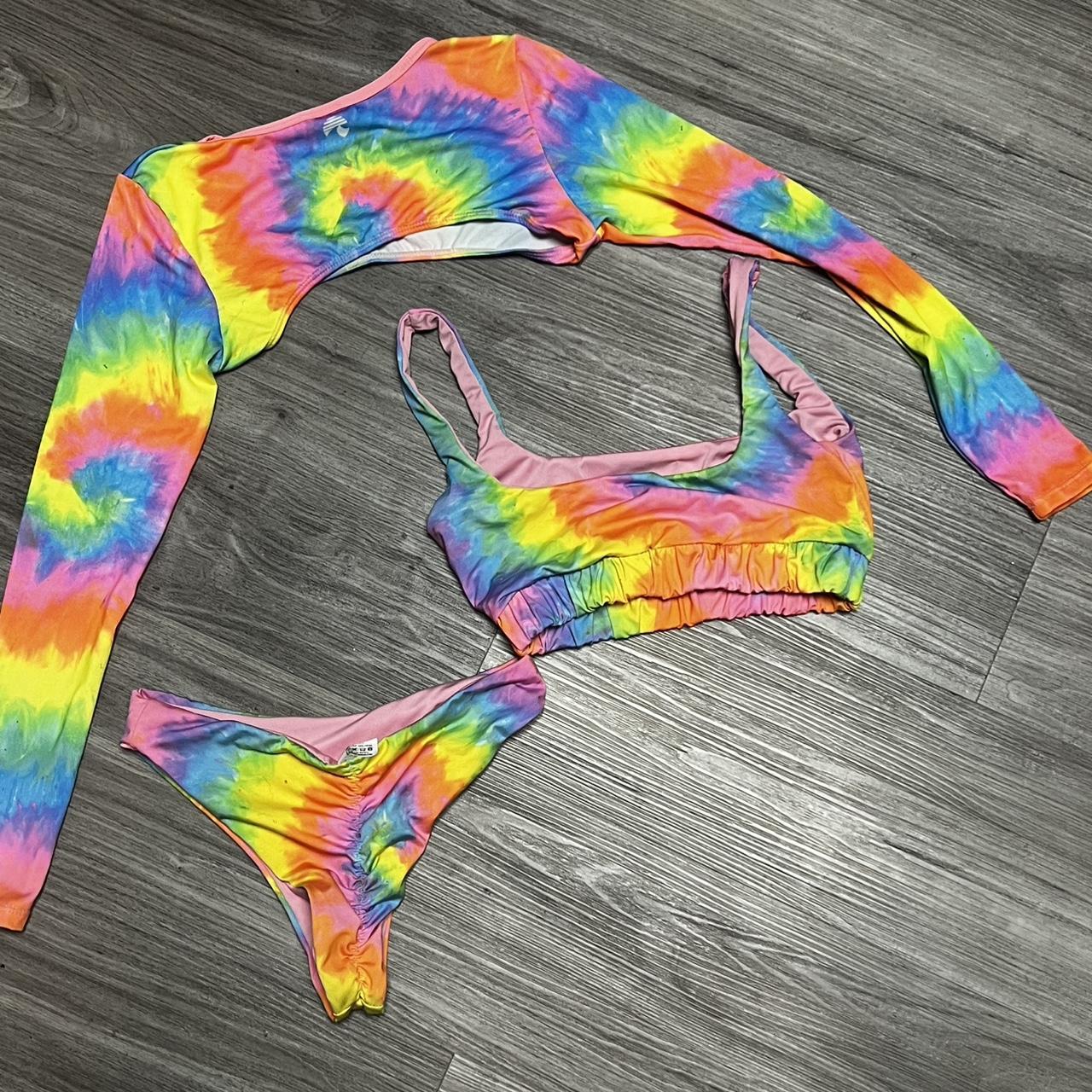 Size XS/Small Rainbow Rave Outfit 🌈 • Comes with... - Depop