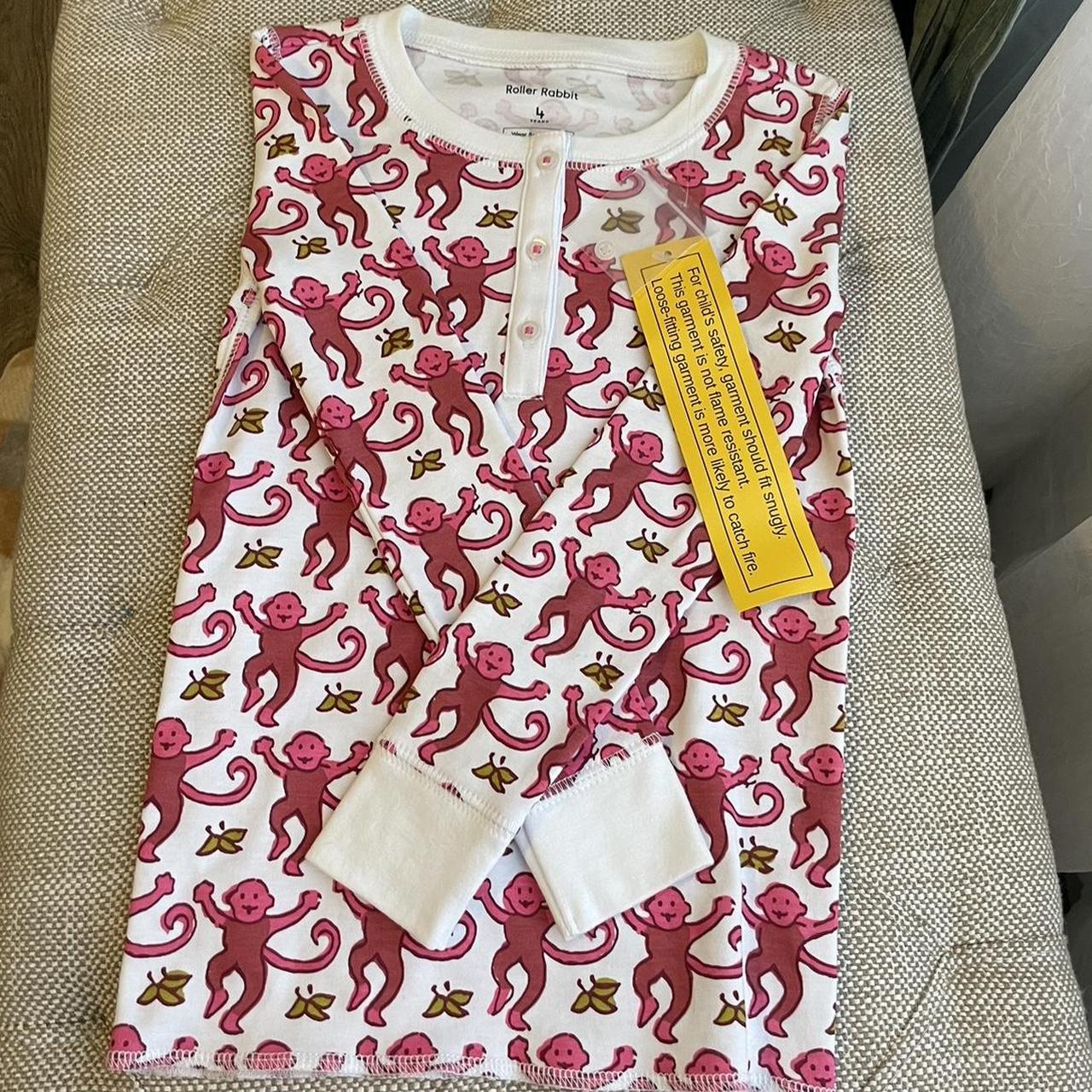 CHILDS. Pink Monkey Roller Rabbit Child’s size 4... - Depop