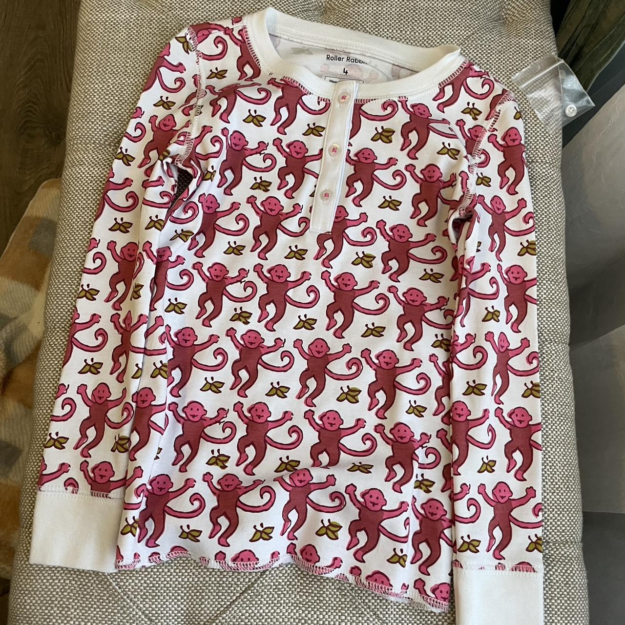CHILDS. Pink Monkey Roller Rabbit Child’s size 4... - Depop