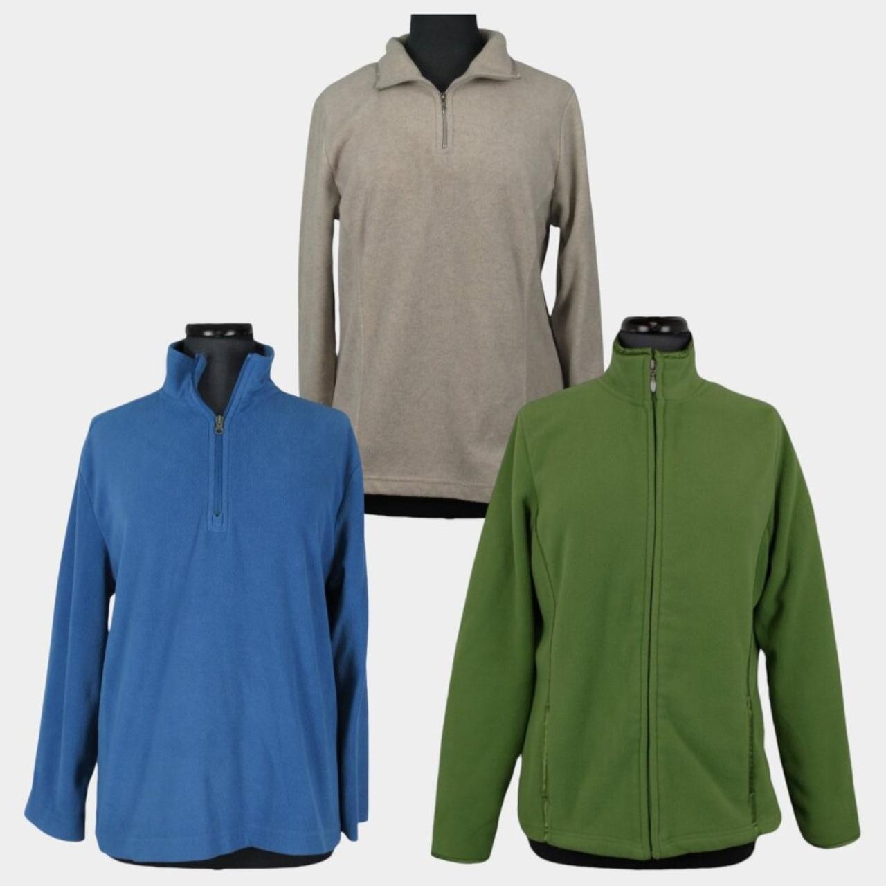 Bundle of 3 George ladies fleece zip-up sweaters... - Depop