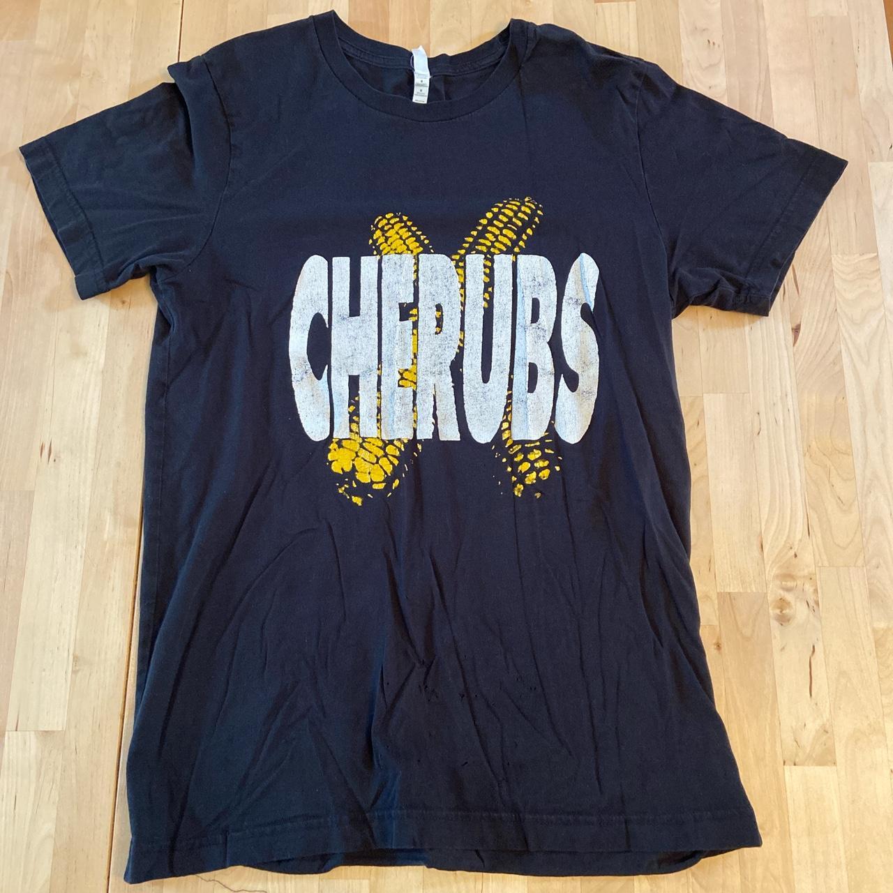 Cherubs medium band t-shirt printed on black Bella... - Depop