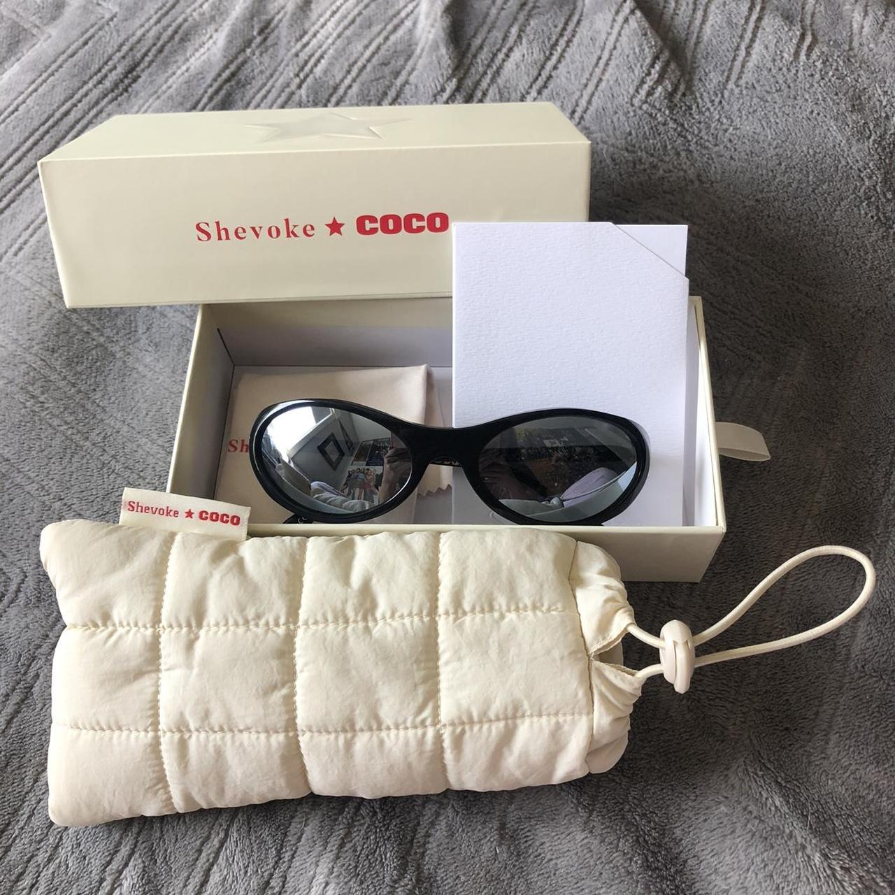 Shevoke Coco 001 black sunglasses. Only been tried... - Depop
