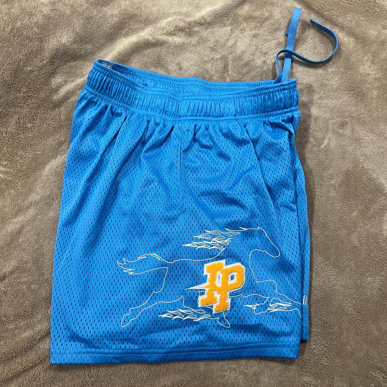 Inaka Power Light Blue Gym Shorts Depop