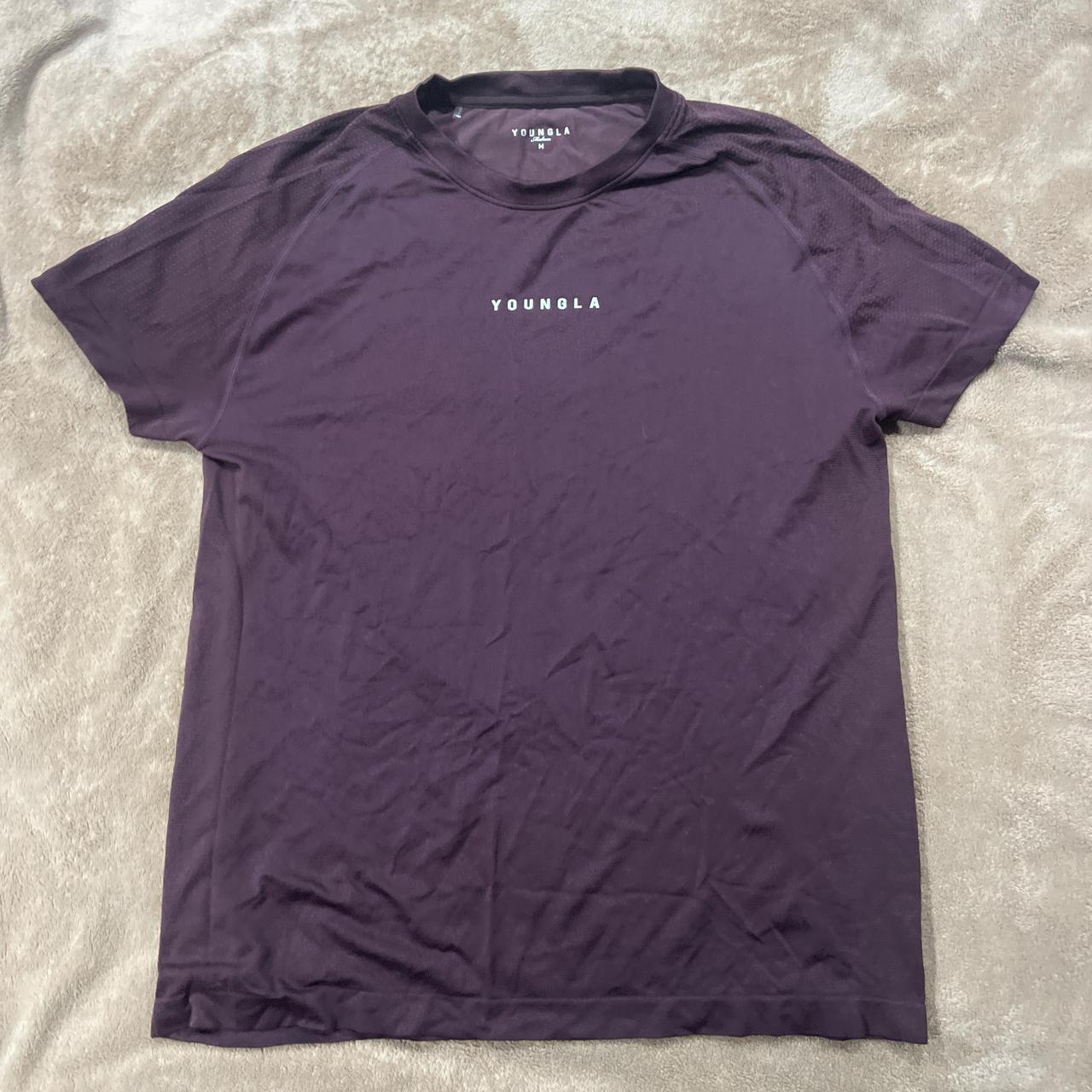 Burgundy YoungLA 454 New Gen Compression Tee, gently... | Depop