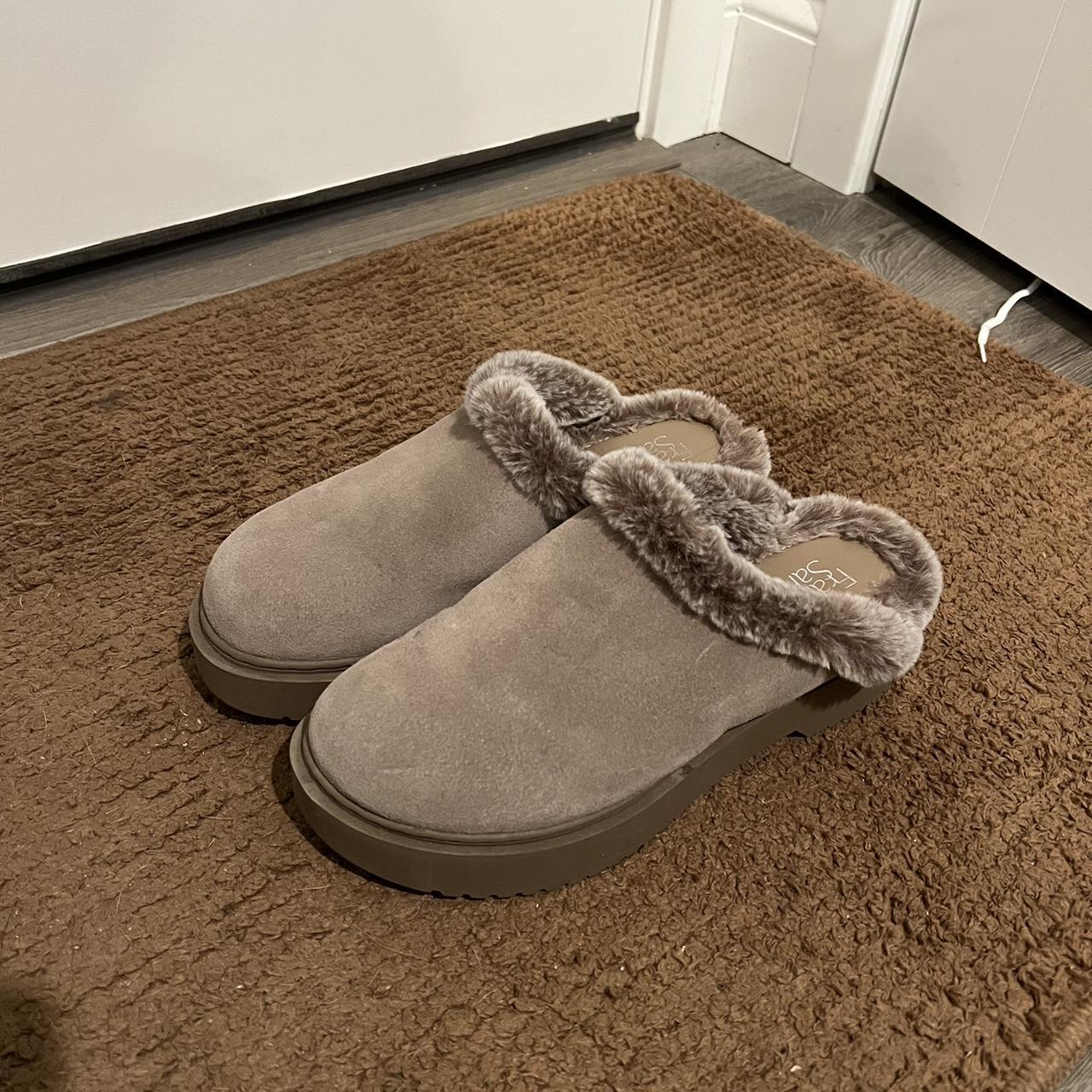 Women's Grey Clogs | Depop