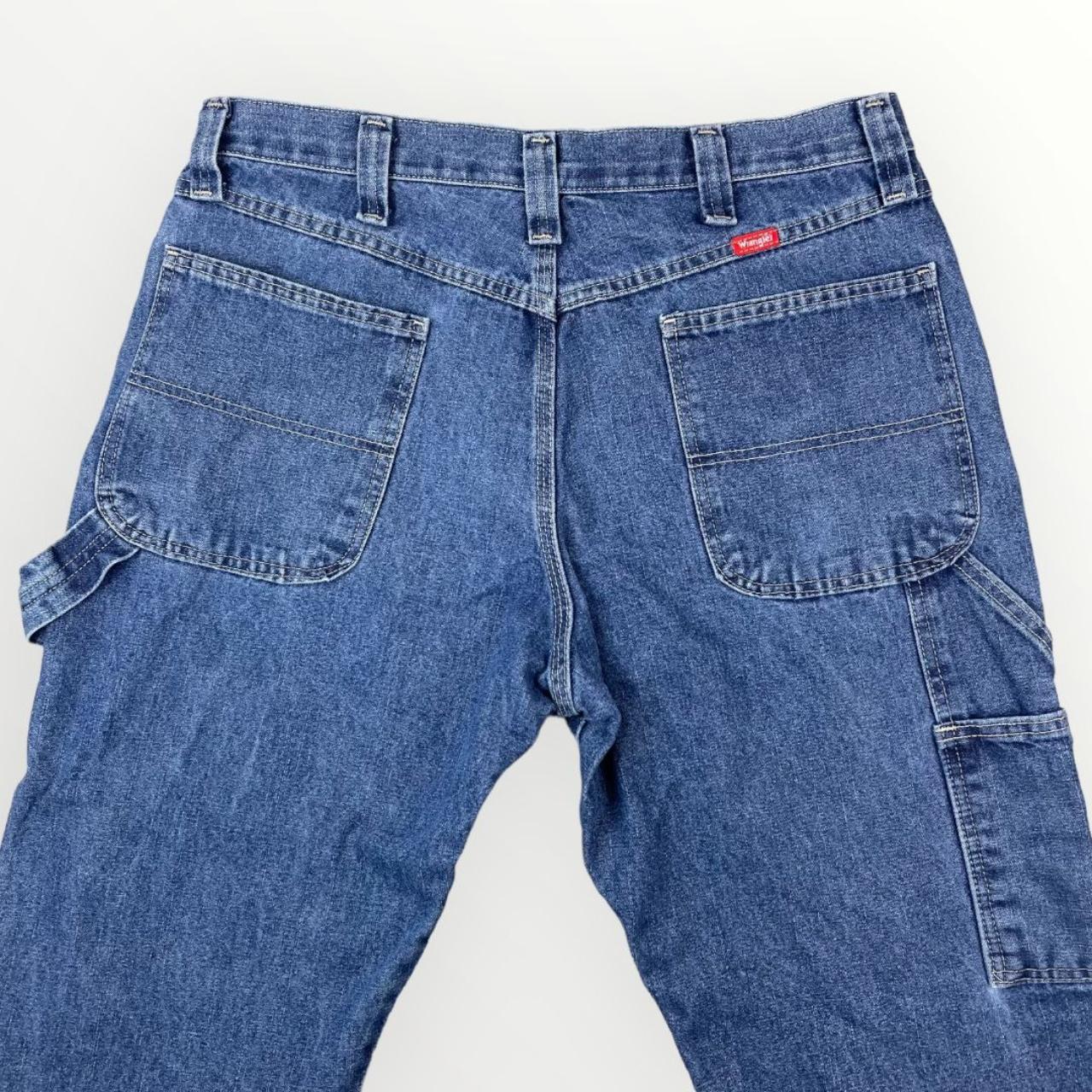 WRANGLER Carpenter Denim Jeans Men's Blue Medium... - Depop