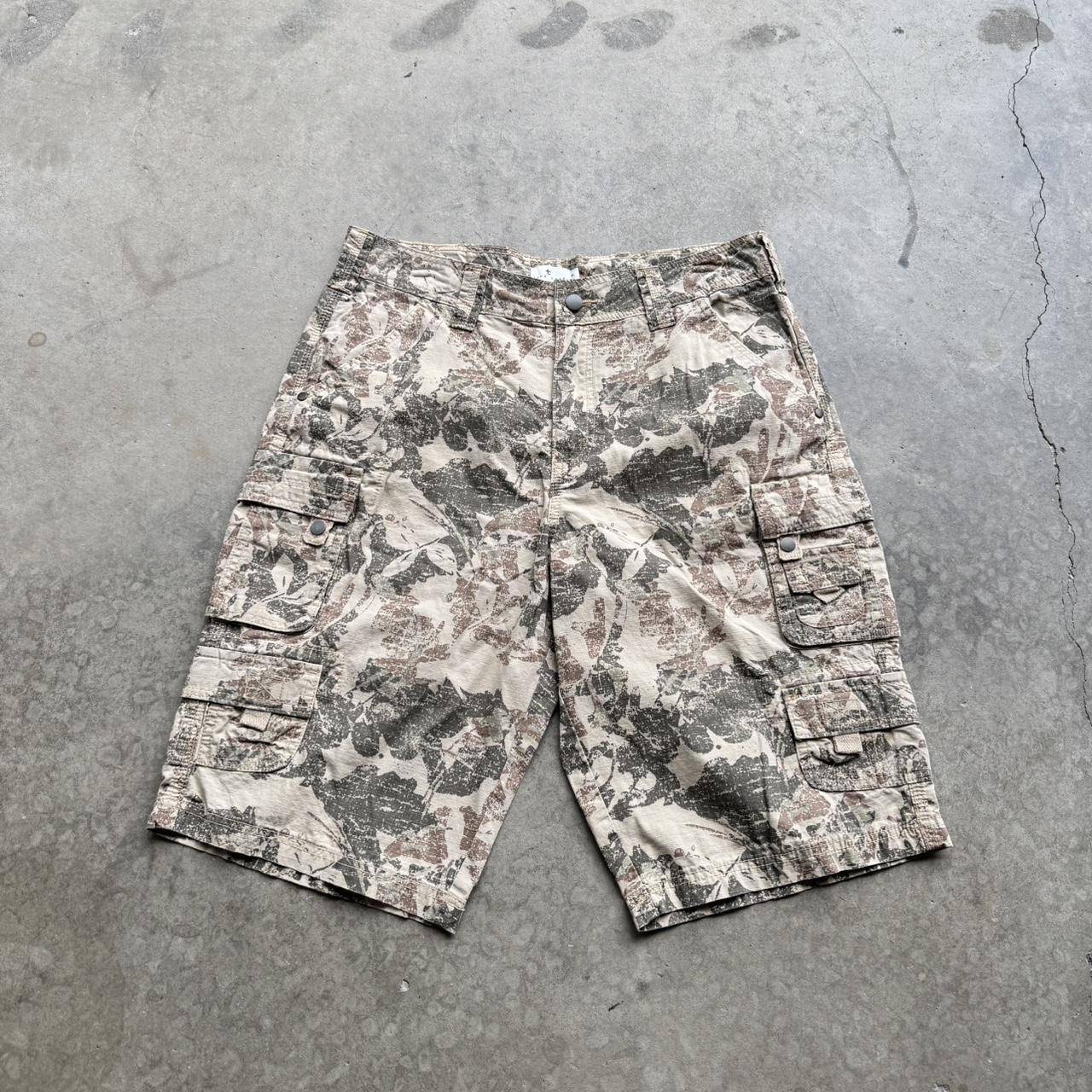 Vintage Light Camo Ripstop Cargo Shorts Size: 34W | Depop