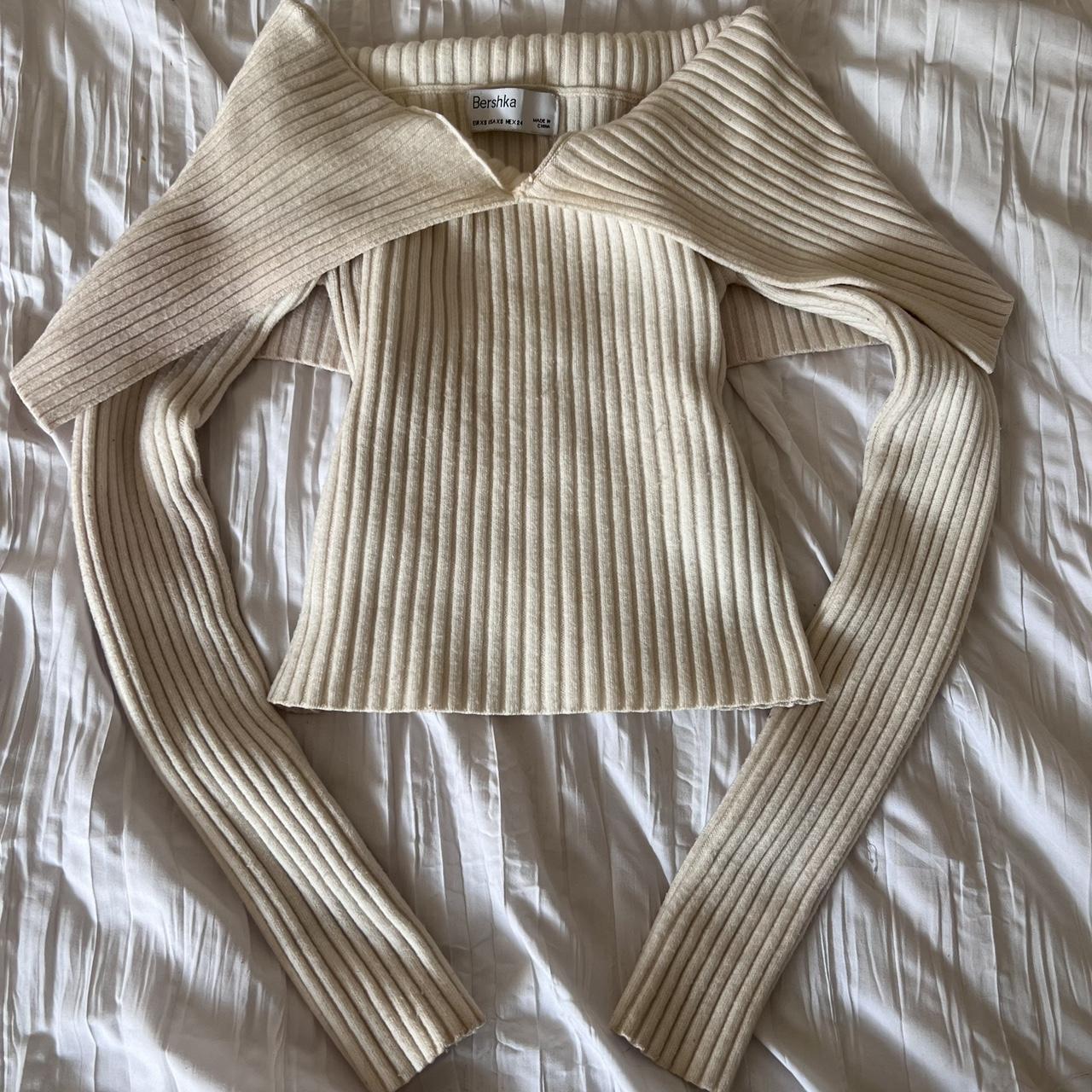 subversive basic, cropped, off the shoulder sweater.... - Depop