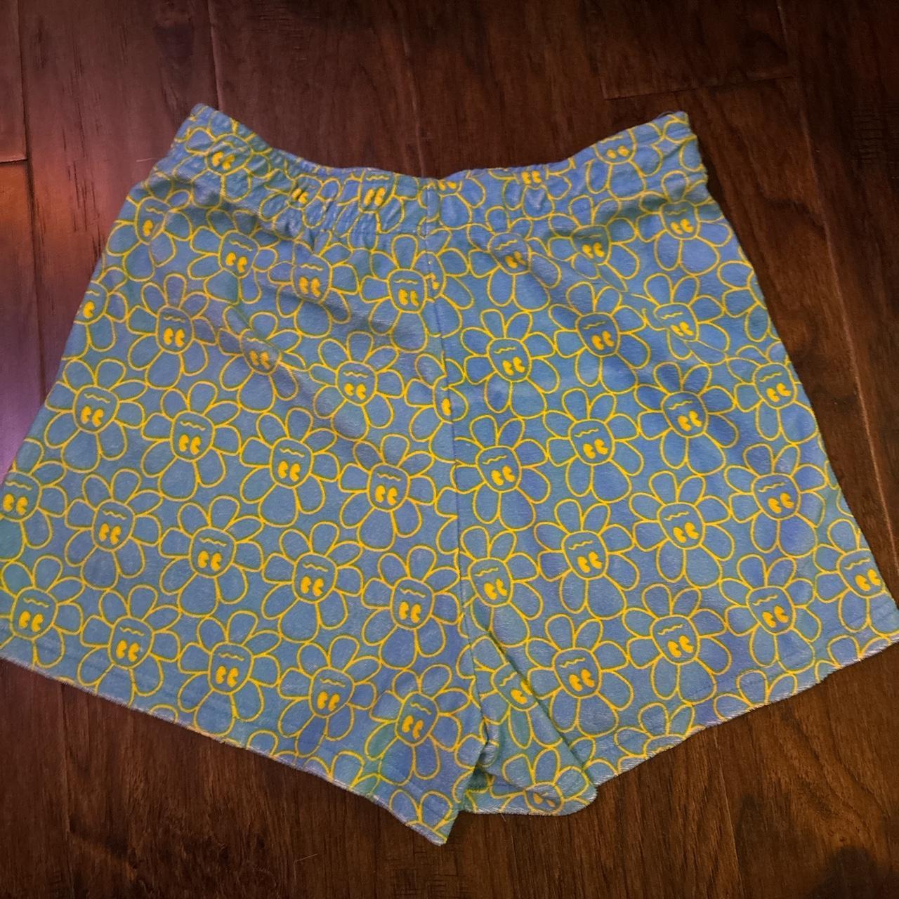 blue and yellow ALAB shorts from zumiez. bought too... - Depop