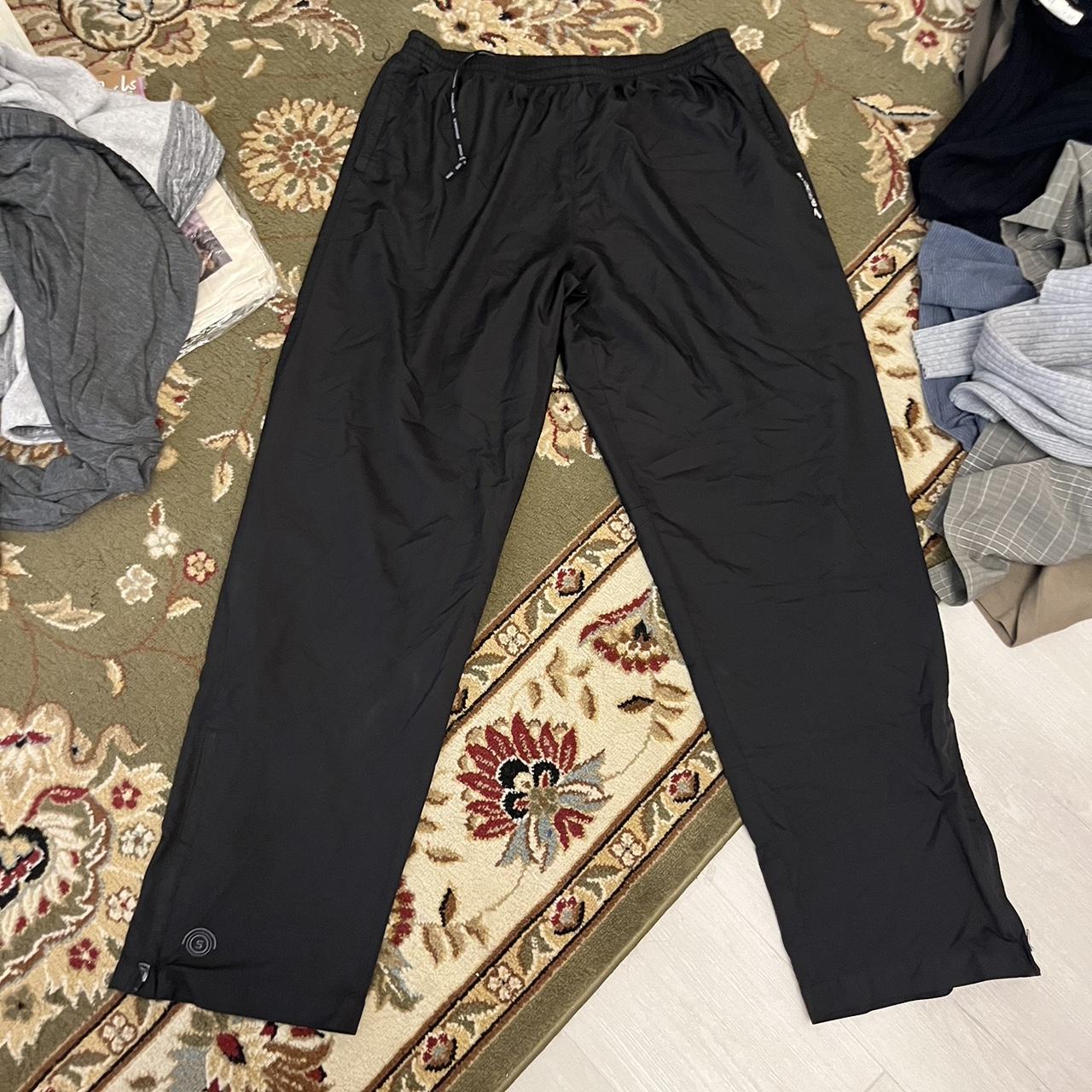 brooks black track pants size M - Depop
