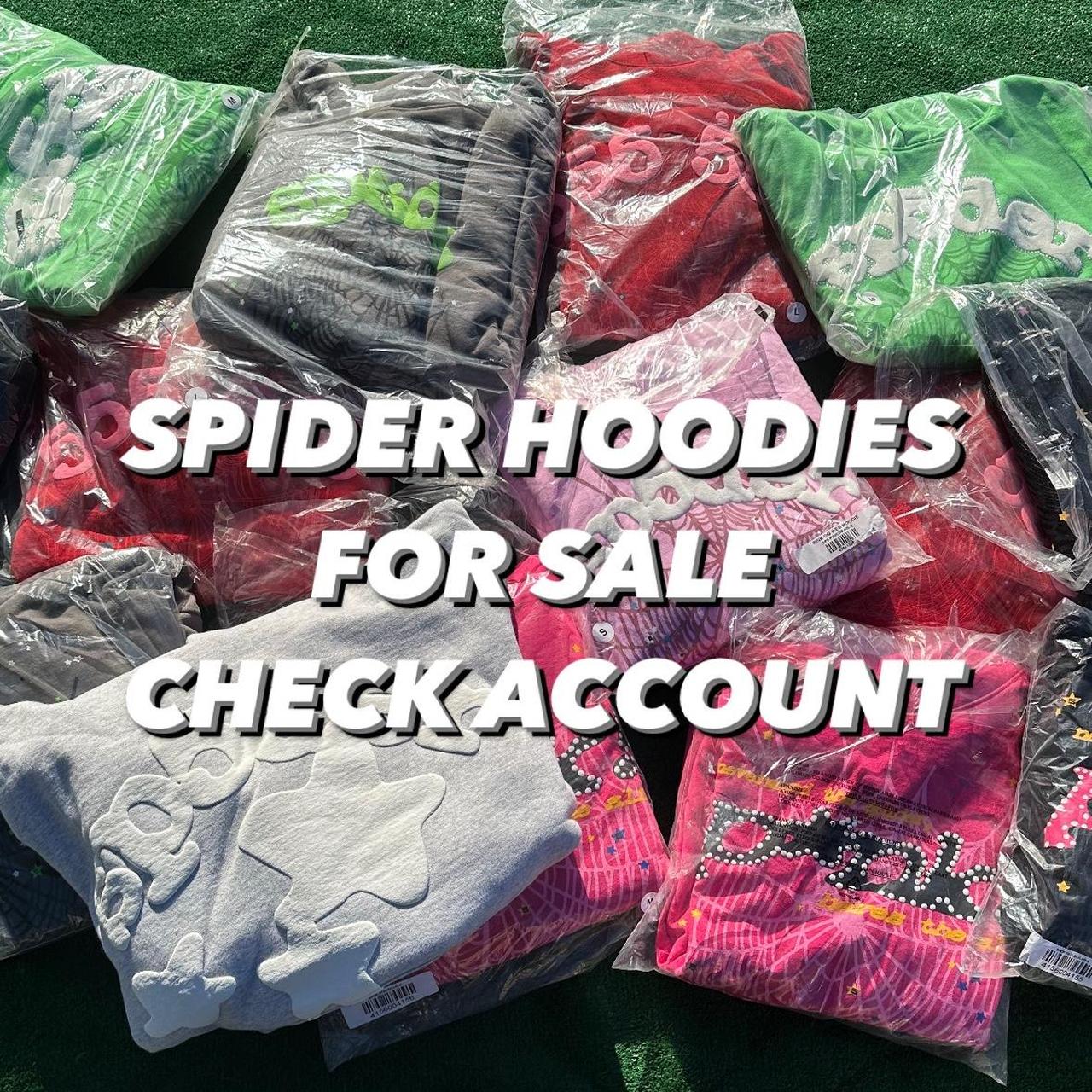 SPIDER HOODIES FOR SALE (Check Account) ALL BRAND... - Depop