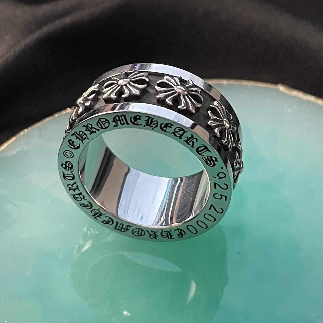 Chrome Hearts Ring (spins) 925 Sterling Silver... - Depop