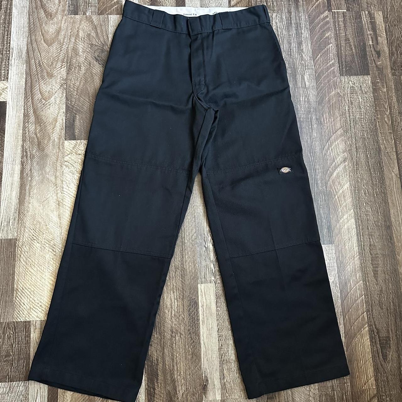 loose fit double knee dickies size 33/30 worn only... - Depop