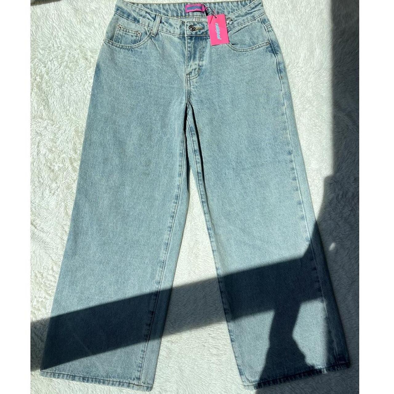 BRAND NEW edikted “petite magda low rise acid wash... - Depop