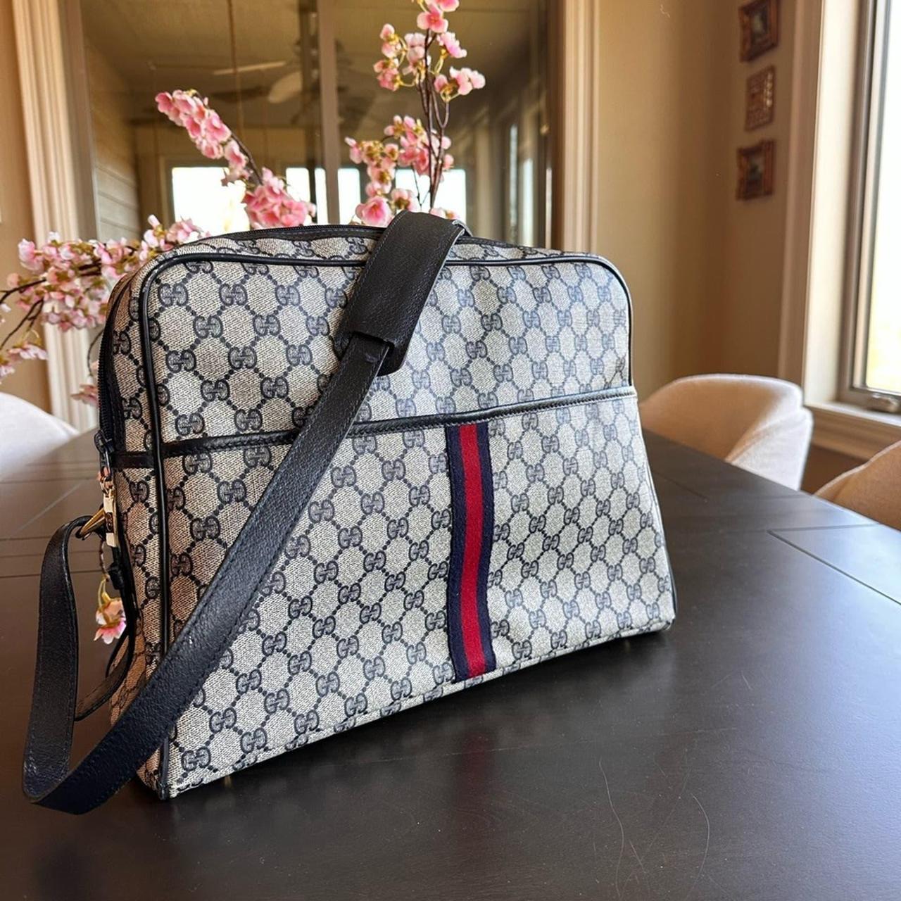 Gucci Supreme Messenger luggage computer bag. In... - Depop