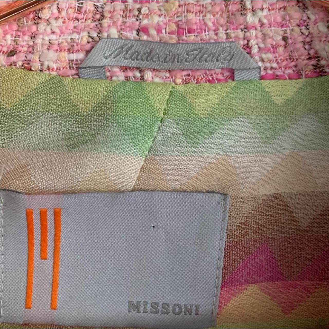 M Missoni Classic Tweed Jacket - size 6 USA... - Depop