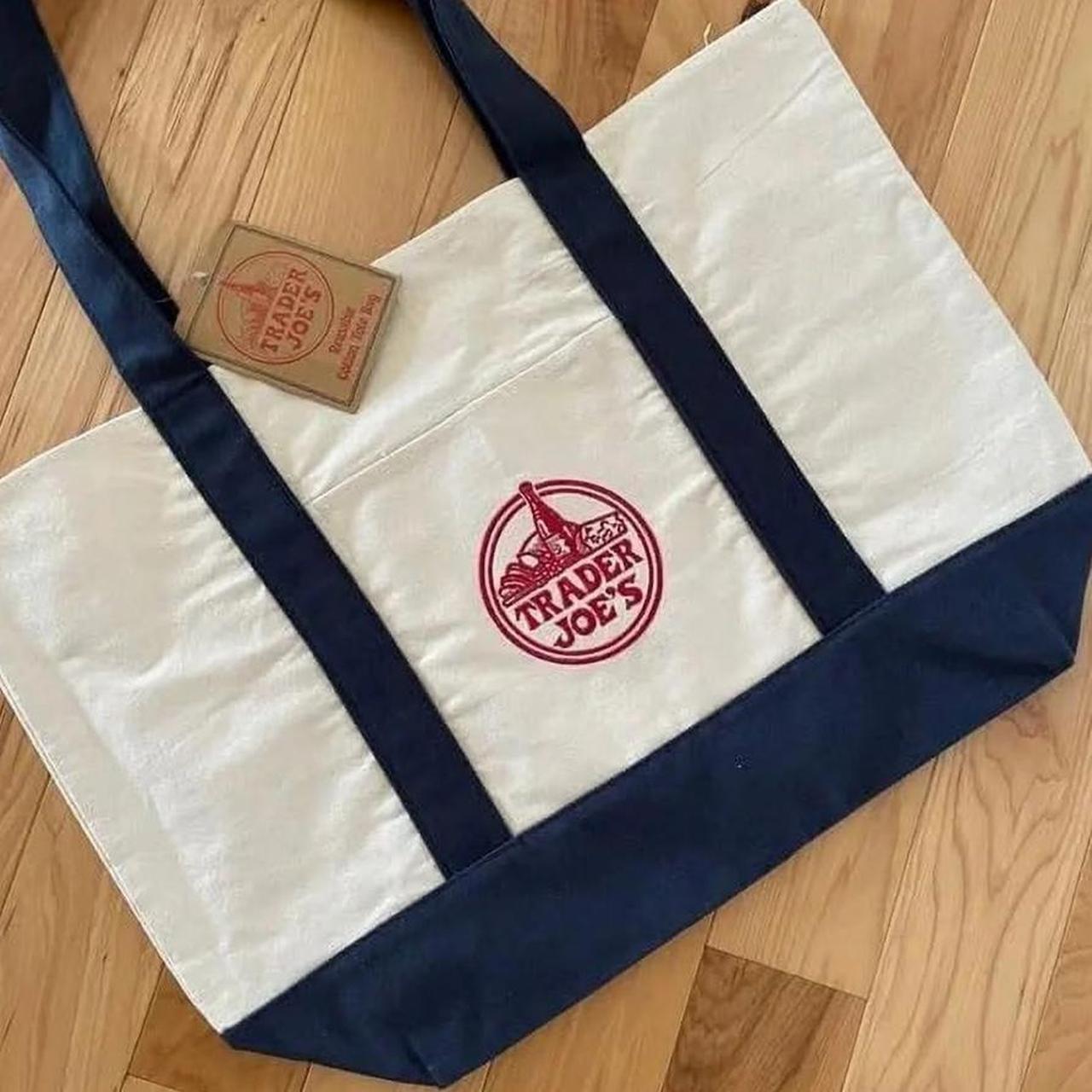 Trader Joe’s canvas tote bag. New with tags! - Depop
