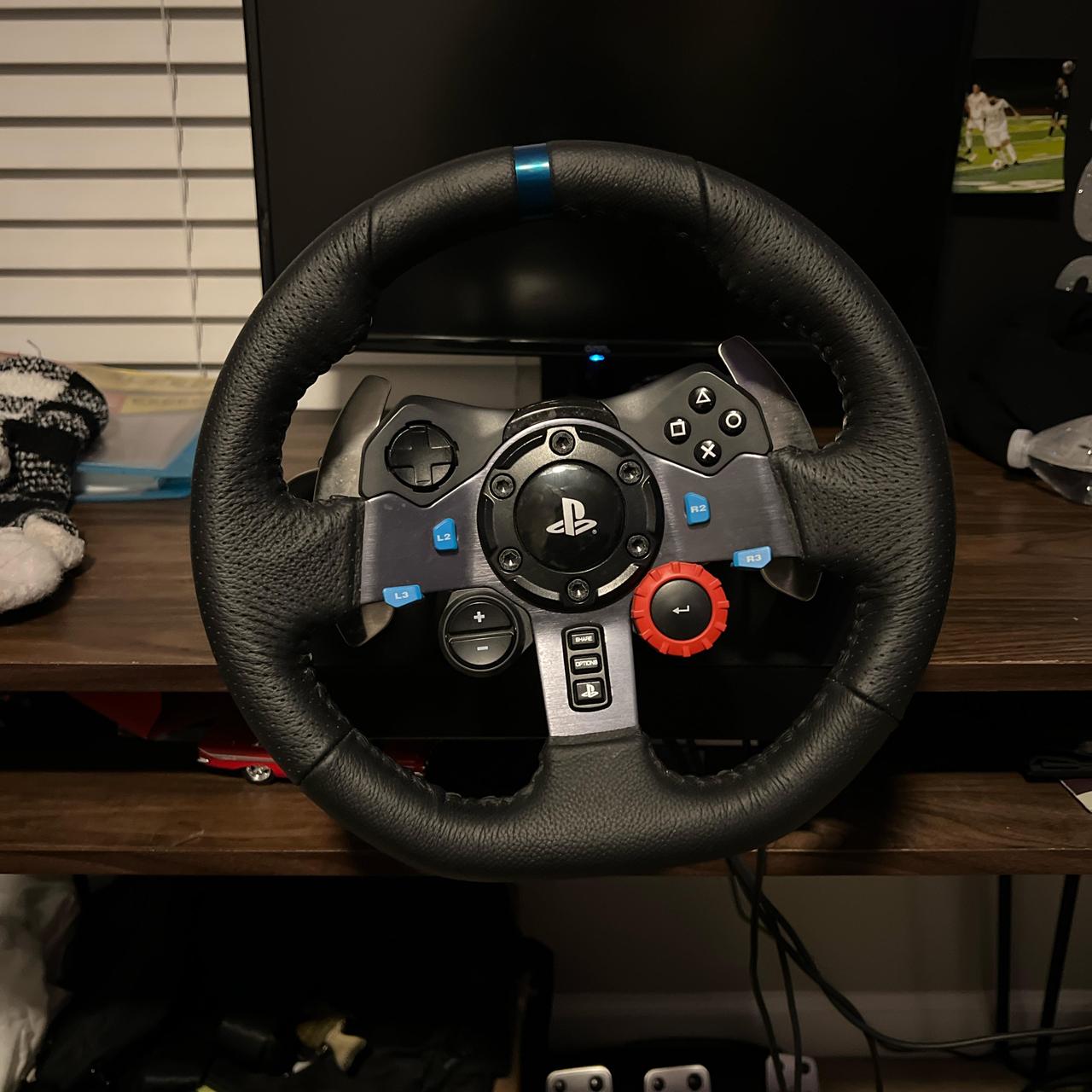 logitech g29 steering wheel and shifter set up,... - Depop