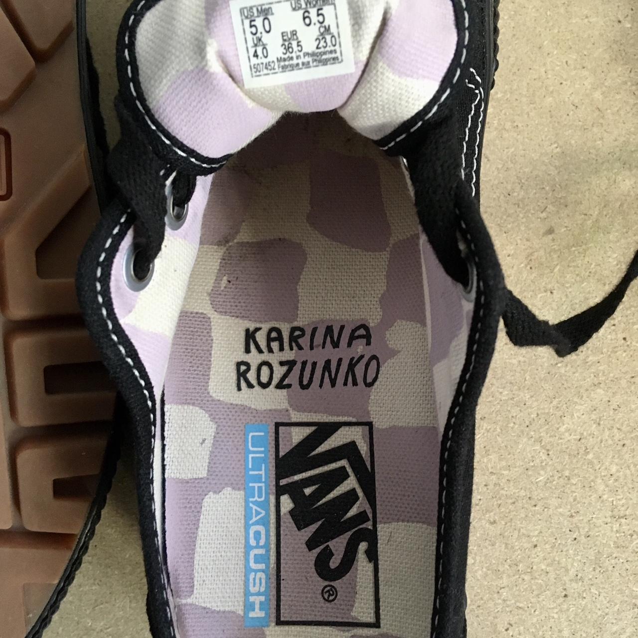 6.5 Karina Rozunko Vans they run a little wide. Worn... - Depop